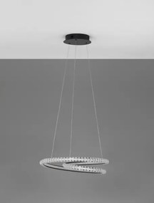 LED lustr Ginevra 48 černé