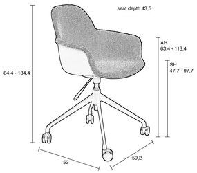 Kancelářská židle Albert Kuip – Zuiver