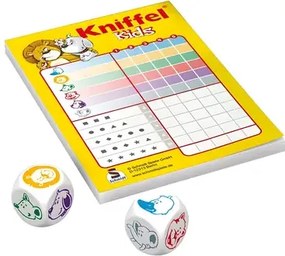 SCHMIDT Dětská hra s kostkami Kniffel Kids v plechové krabičce / Kostk