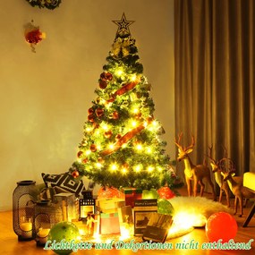 Costway Christmas Tree Umělý vánoční stromek s kovovým stojanem 150-240 cm