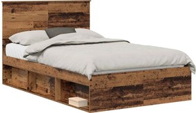Rám postele Staré dřevo 120 x 200 cm Masivní borové dřevo 3411035