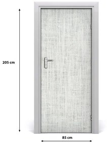 Samolepící fototapeta na dveře Lněné bílé plátno 85x205 cm