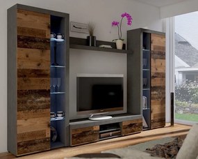 Casarredo - Komfort nábytek Obývací stěna PUERTO XL matera/dub old style