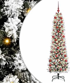 Umělý vánoční stromeček Bílá 180 cm PVC, kov a plast 3396105