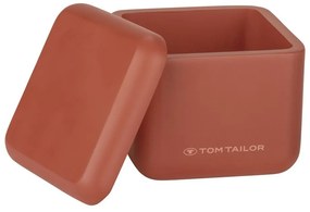 Oranžový koupelnový organizér na vatové tampony z polyresinu Tom Tailor T-Rounded – Wenko