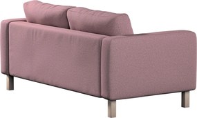 Potah na pohovku IKEA  Karlstad 2-místná, nerozkládací, krátký barva růžová látka pletený vzor