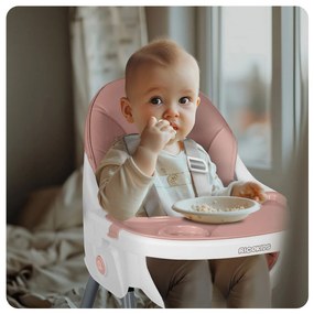 Růžová rostoucí židle na krmení Ricokids Mani pro děti