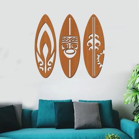dřevo života Dřevěná dekorace na zeď SURF Zvolte barvu dekoru: Třešeň, Rozměry šxv (cm): 120x120