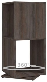 Petromila Otočná skříňka šedá a dub sonoma 34,5x34,5x147,5 cm dřevotříska