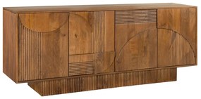Massive home | Komoda Art Deco 170cm masiv hnědé mango