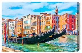 Obraz Barevné Budovy V Benátkách Nedostatek Nedostatek Plátno Canvas 90x60