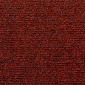 Schodové rohože samolepicí 20 ks 65 x 21 x 4 cm bordó červená s obdélníkovým okrajem 3365719