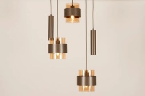 Závěsné svítidlo Retro 70er Trio 150 Round Brown