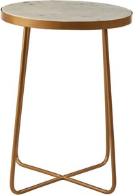 Kulatý odkládací stolek s mramorovou deskou ø 36 cm Shalimar – Premier Housewares
