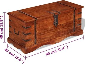 Úložná truhla masivní dřevo 244049
