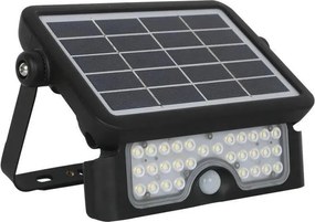 Solární Led reflektor V-tac 5W VT-777-5, 500lm, IP65, černý, V-tac