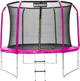 Marimex | Trampolína Marimex Standard 305 cm růžová + vnitřní ochranná síť + schůdky ZDARMA | 19000105