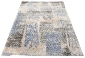Kusový koberec shaggy Mavi modrý 160x229cm