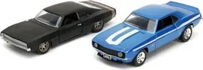 Jada Rychle a zběsile Twin Pack Chevrolet Camaro 1969 a Dodge Charge W