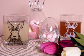 Sklenička na vodu s králíčkem Rabbit Cartoon - Ø 7*9 cm / 300 ml