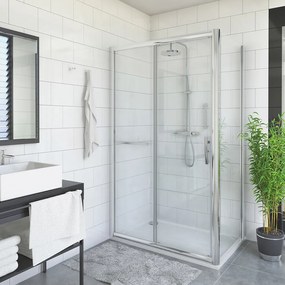 Roth Proxima Line obdélníkový sprchový kout 120 x 100 x 200 cm brillant transparent PXD2N/1200_PXBN/1000_br_tr Koupelny Bernold