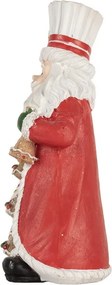 Vánoční dekorace Santa Claus se stromkem - 15*11*25 cm