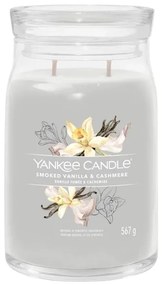 Yankee Candle vonná svíčka Signature ve skle velká Smoked Vanilla & Cashmere 567g