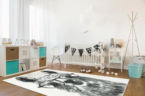 Dětský koberec Lima 9506A krémový/šedý
