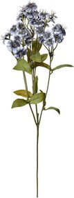 Dekorace tmavě fialová umělá květina hvozdík - 8*8*63 cm