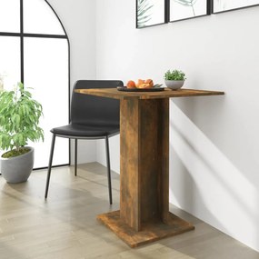 Bistro stolek kouřový dub 60 x 60 x 75 cm kompozitní dřevo