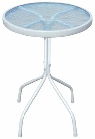 Zahradní bistro set 3 ks kov / textilen Dekorhome Černá / šedá