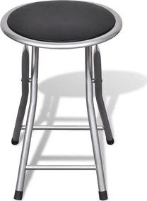 vidaXL Skládací barové stoličky 4 ks umělá kůže [241033]