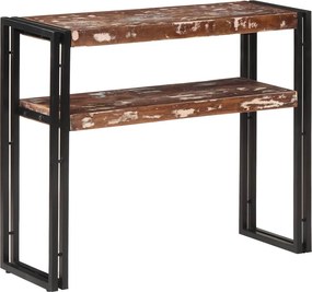 Konzolový stolek 90 x 30 x 75 cm masivní recyklované dřevo 321098