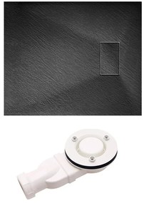 BPS-koupelny Obdélníková akrylátová sprchová vanička HYD-OSV-JUKO 120x80 černá