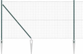 Evropský plot se hroty 10 x 1,2 m Ocel potažená PVC Zelená 3350540