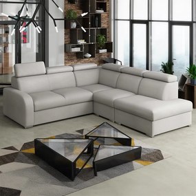 Sedací souprava OSLO L | 250x265 cm | rozkládací + 2x úložný prostor | polohovatelné záhlavníky | VÝBĚR TKANIN
