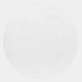 Vopi | Kusový koberec kruh Pouffy 5100 white - Kruh 160 cm průměr