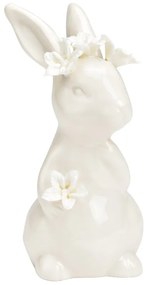 Porcelánový zajíček LILY BUNNY 12 cm bílý