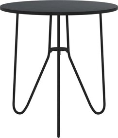 vidaXL Čajový stolek 48 cm MDF a železo [331672] Barva: Černá