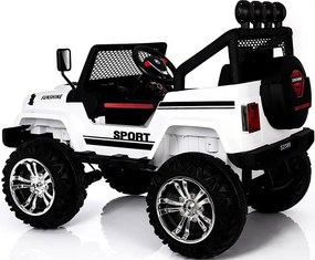 LEAN CARS Elektrické autíčko Jeep S2388 bílé 4x45W