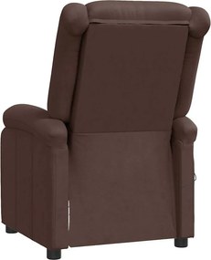 Masážní křeslo hnědé umělá kůže 340164