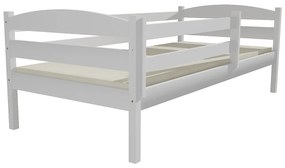 Dětská postel masiv 020 borovice masiv 90 x 200 cm bílá