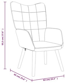 vidaXL Marketos Relaxační křeslo modré textil