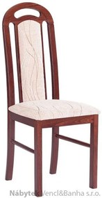 dřevěná čalouněná jídelní židle z masivu Piano drewmi