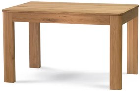 Stima Dubový stůl GAMBA Rozměr: 130x85 cm, Odstín: Přírodní Dub + Transparentní Lak