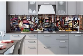 DIMEX | Fototapeta do kuchyně Times Square KI-260-040 | 260 x 60 cm | vícebarevná