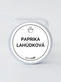 Samolepka na kořenky PAPRIKA LAHŮDKOVÁ bílá 5 cm tučné písmo