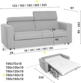 Pohovka TAVOLA s rozkladem na každodenní spaní, zelená (penelope 10), 140