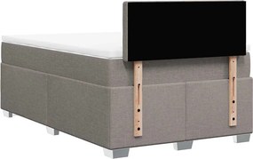 Box spring postel s matrací taupe 120x190 cm textil 3285845