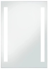 144703 vidaXL Koupelnové nástěnné zrcadlo s LED osvětlením 60 x 80 cm